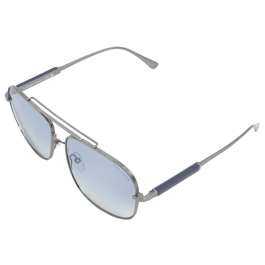 Tom Ford Jude Blue Gradient Navigator Ladies Sunglasses FT0669 12W 60 889214007131 - Sunglasses ...