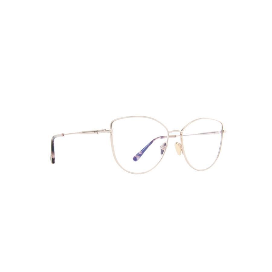 Tom Ford Ladies Gold Tone Round Eyeglass Frames FT5667-B 28 ...