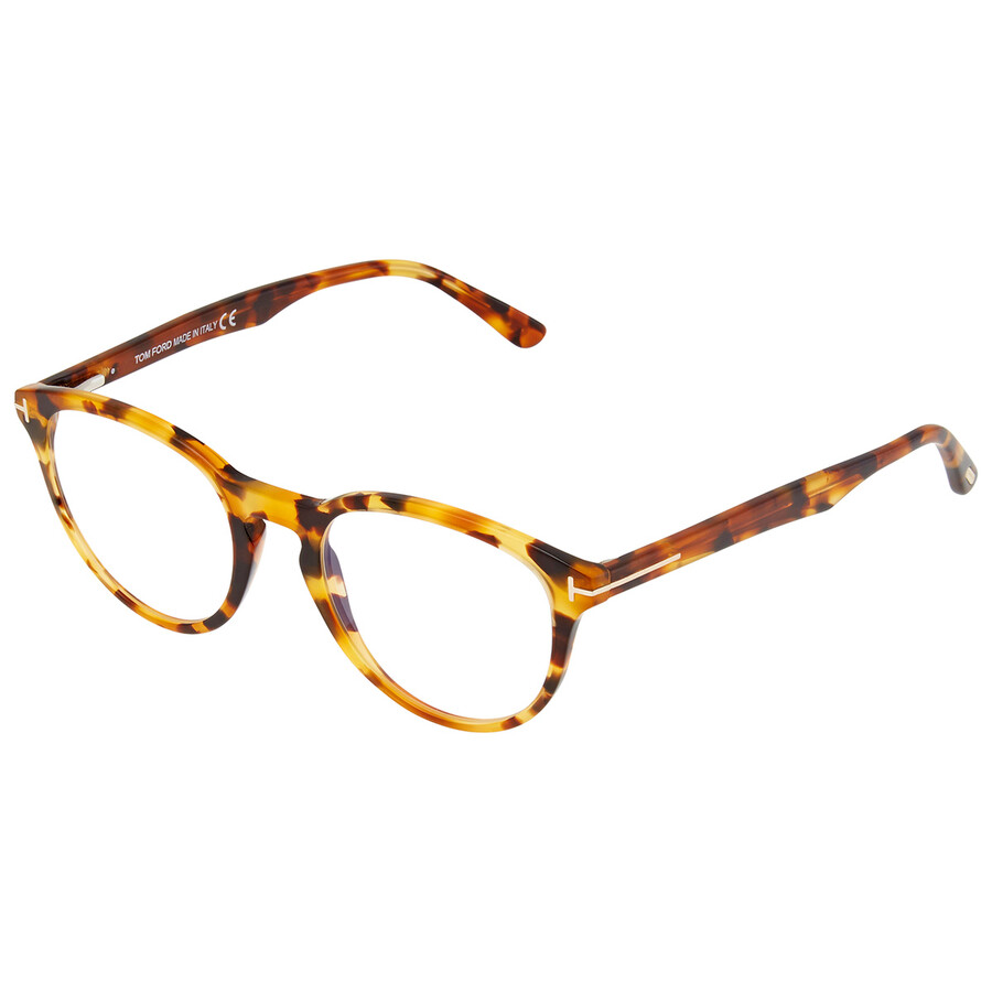 Tom Ford Ladies Tortoise Round Eyeglass Frames Ft5556 B05551
