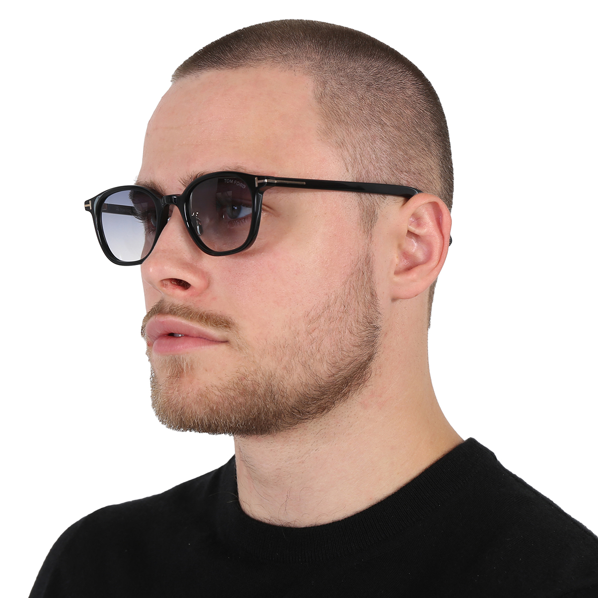 Tom Ford Light Blue Gradient Square Men's Sunglasses FT0978-D 01B 49 ...