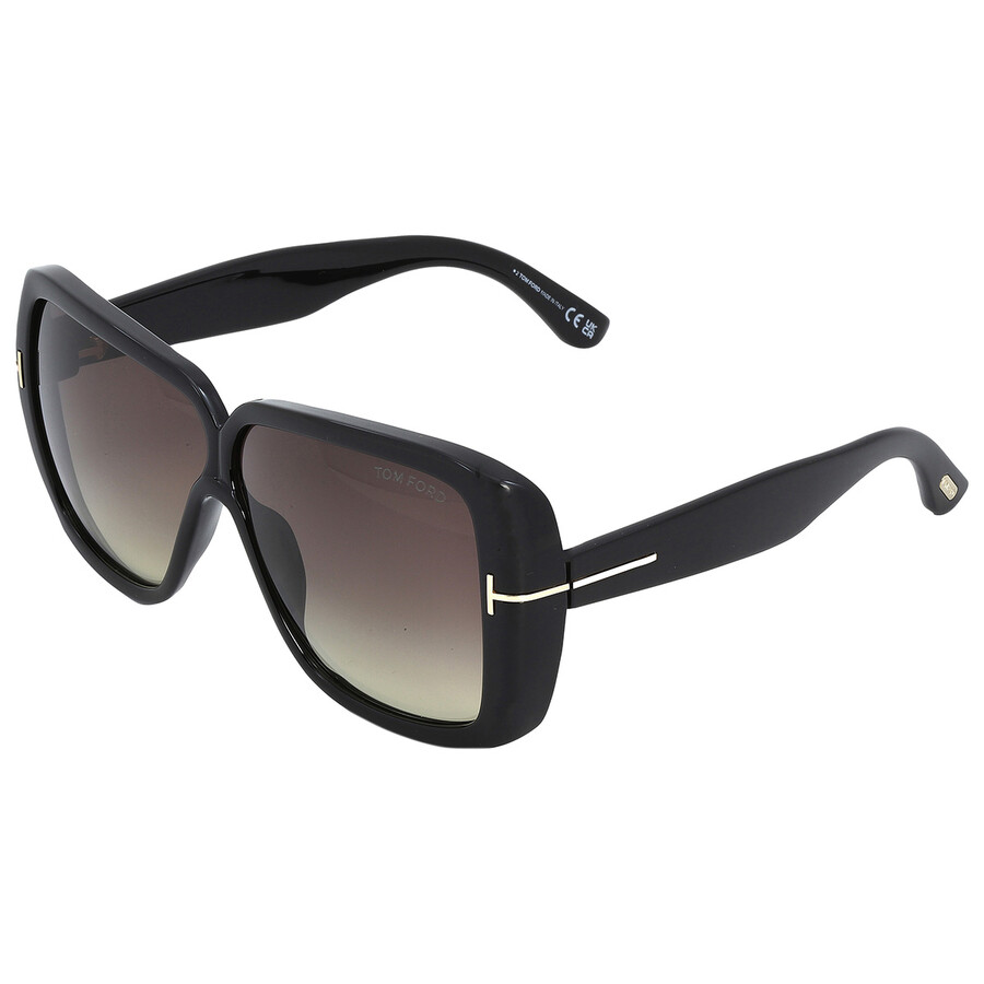Tom Ford Marilyn Smoke Gradient Butterfly Ladies Sunglasses FT1037 01B 61 889214403773 ...
