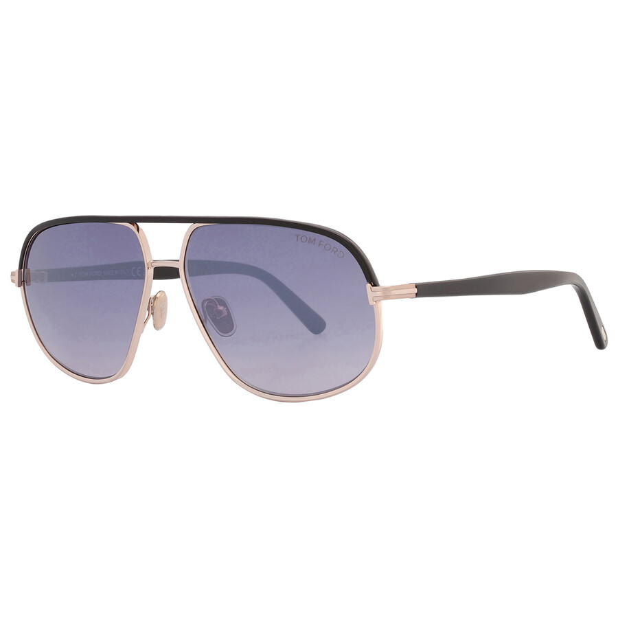 Tom Ford Maxwell Smoke Gradient Navigator Men's Sunglasses FT1019 28B ...