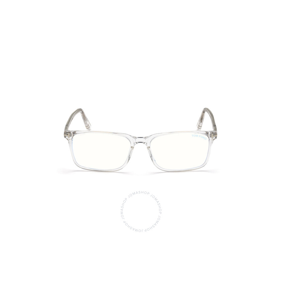 Tom Ford Men's Transparent Rectangular Eyeglass Frames FT5735-B026 ...