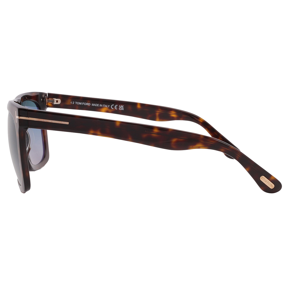 Tom Ford Morgan Gradient Turquoise to Sand Browline Unisex Sunglasses ...