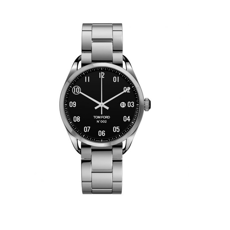 Tom Ford N.002 Automatic Black Dial Watch TF0120218028 887365866461 ...
