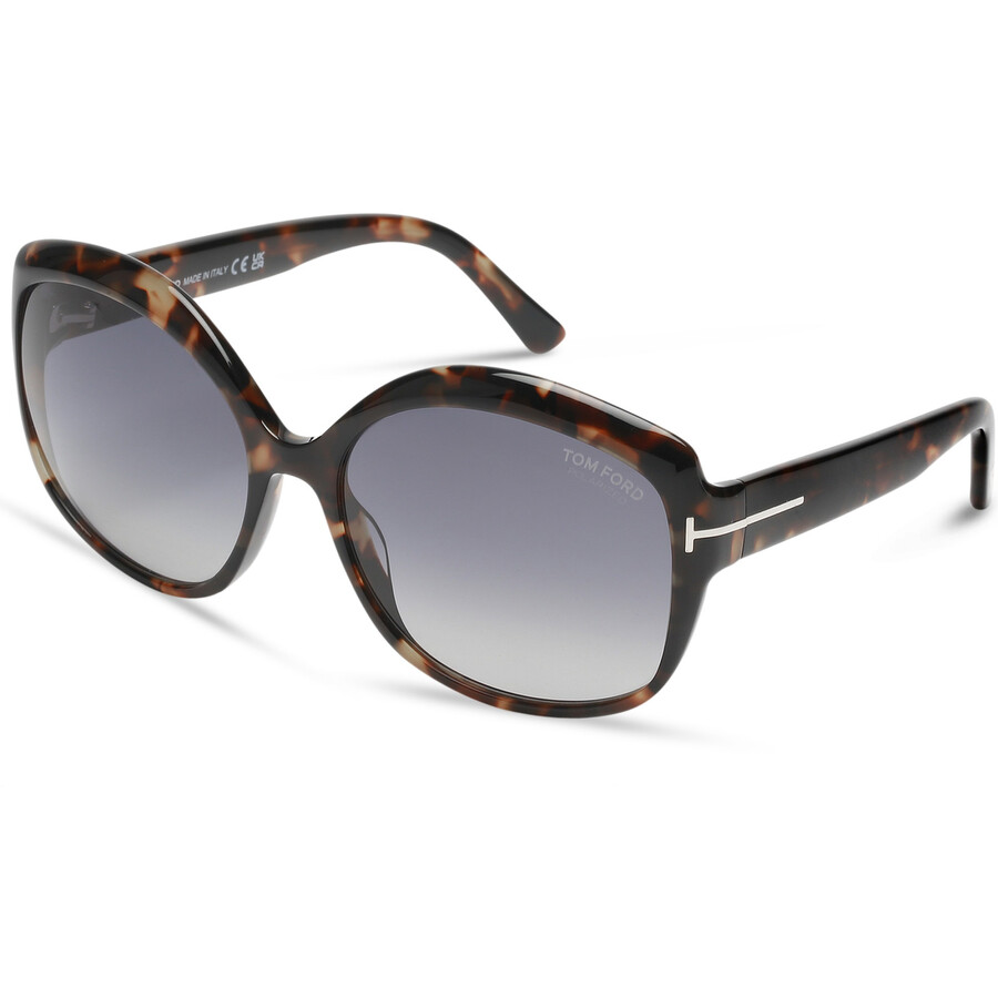 Tom Ford Polarized Smoke Butterfly Ladies Sunglasses FT0919 55D 60 ...