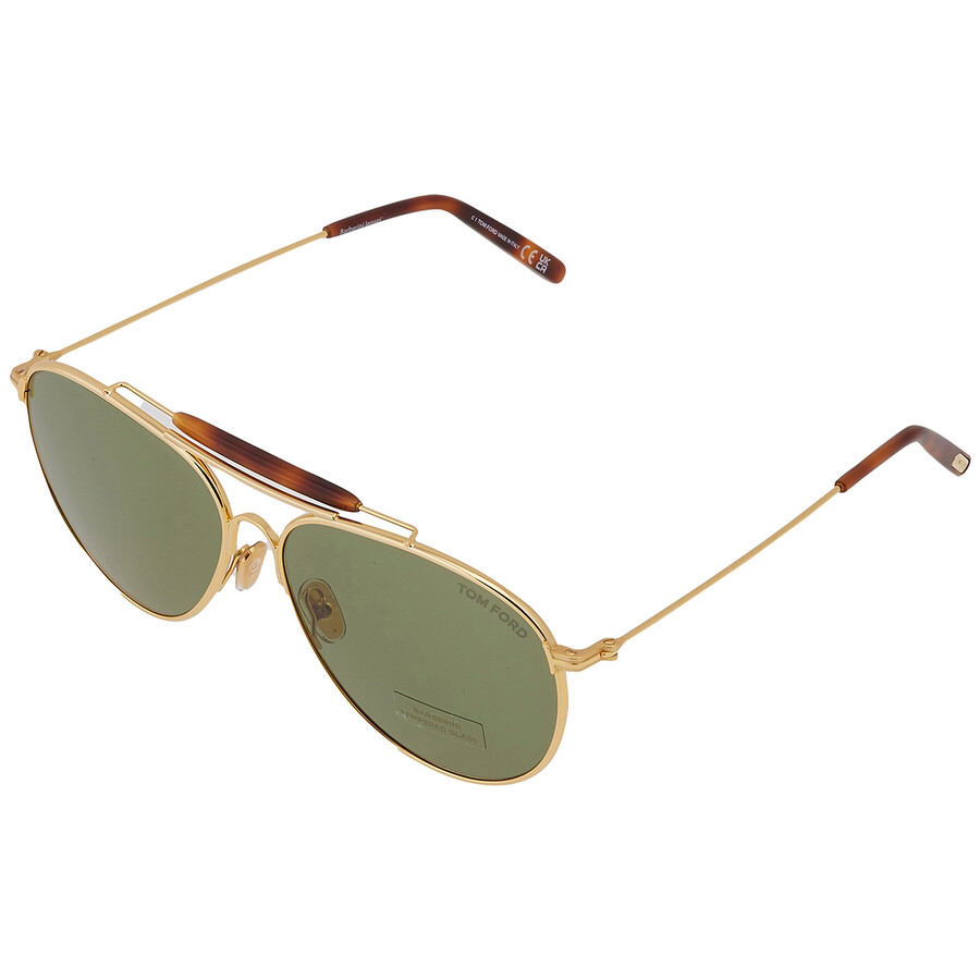 Tom Ford Raphael Green Pilot Men's Sunglasses FT0995 30N 59 ...