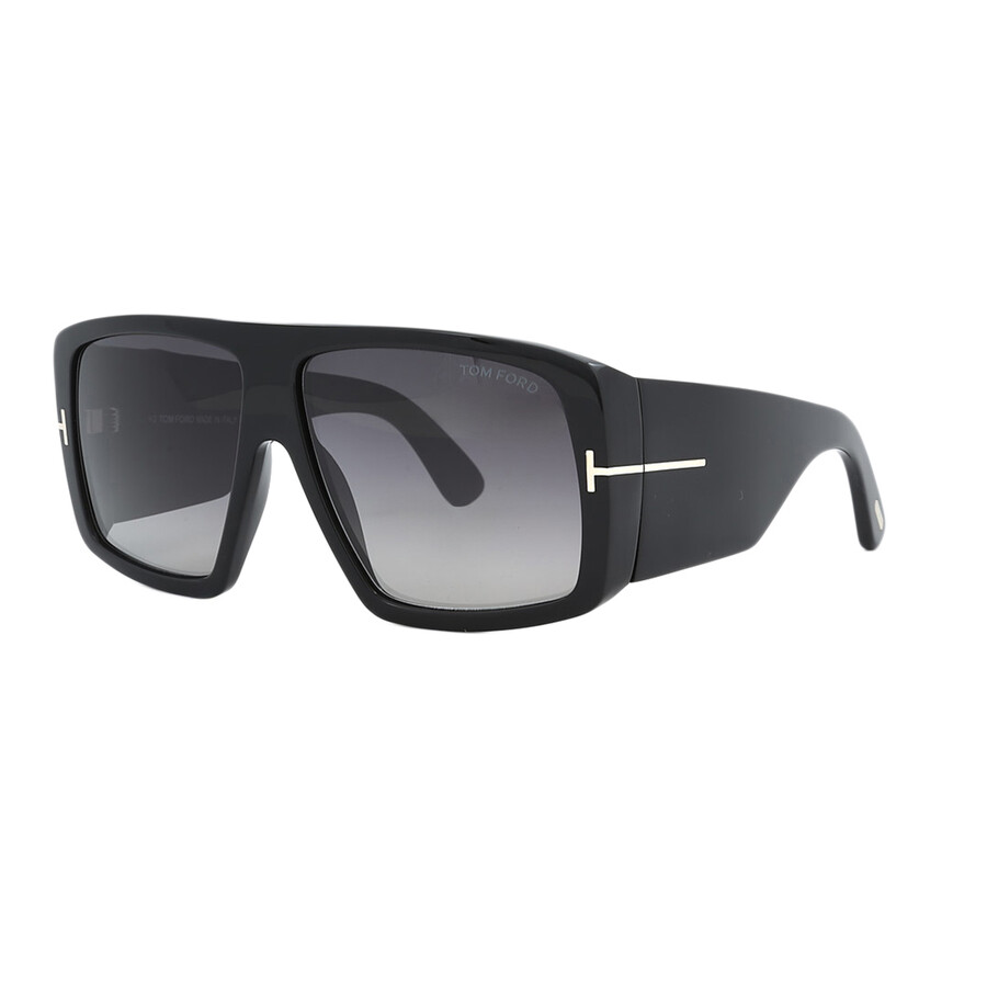 Tom Ford Raven Smoke Gradient Browline Unisex Sunglasses FT1036 01B 60 ...