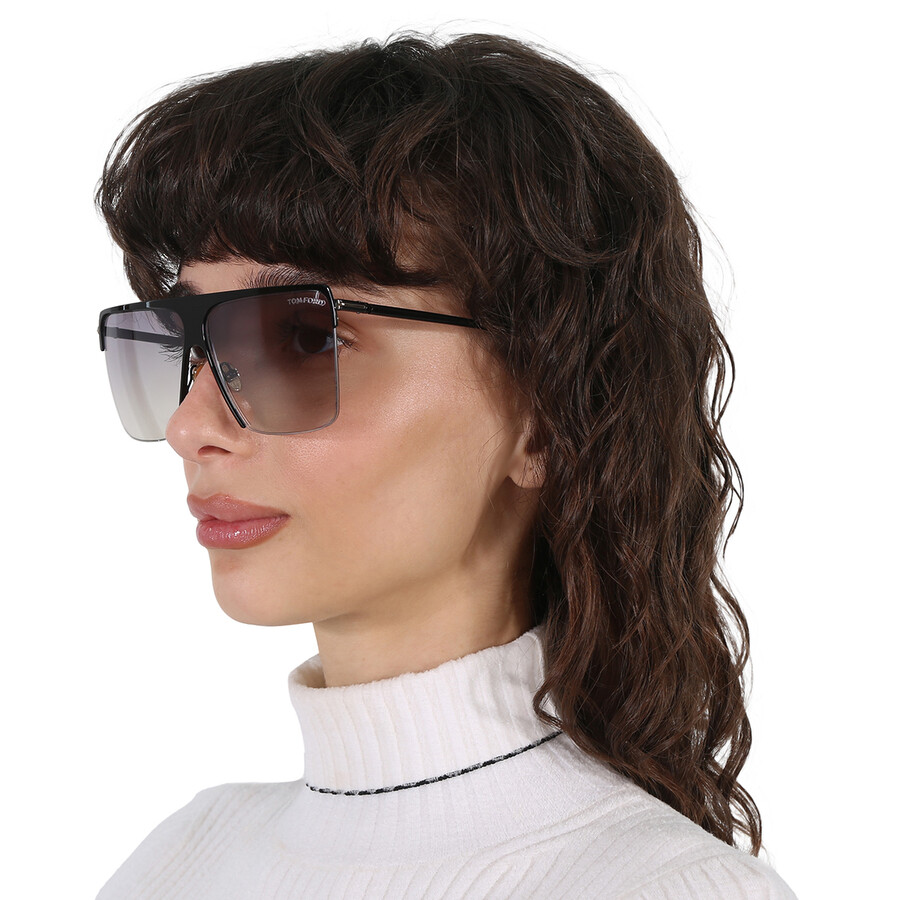 Tom Ford Sofi Grey Square Ladies Sunglasses FT0840 01C 61 889214219169 ...