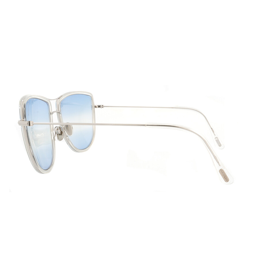 Tom Ford Tina Blue Grey Gradient Butterfly Ladies Sunglasses FT0759 16W ...