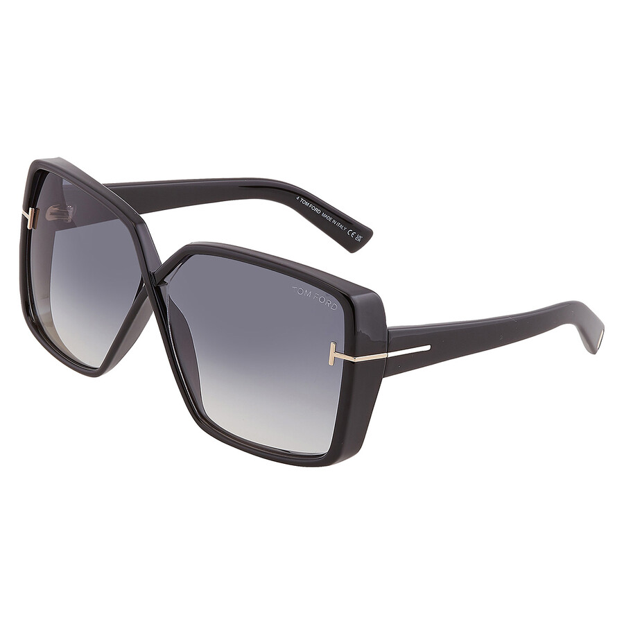 Tom Ford Yvonne Smoke Gradient Butterfly Ladies Sunglasses FT1117 01B 63 889214477804 ...