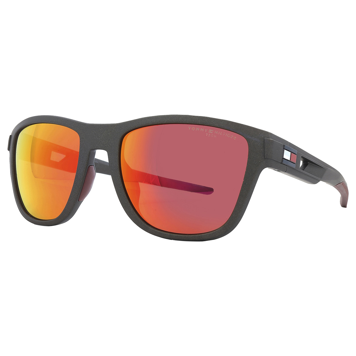 Tommy Hilfiger Red Rectangular Men's Sunglasses TH 1951/S 04WC/B8 56 ...