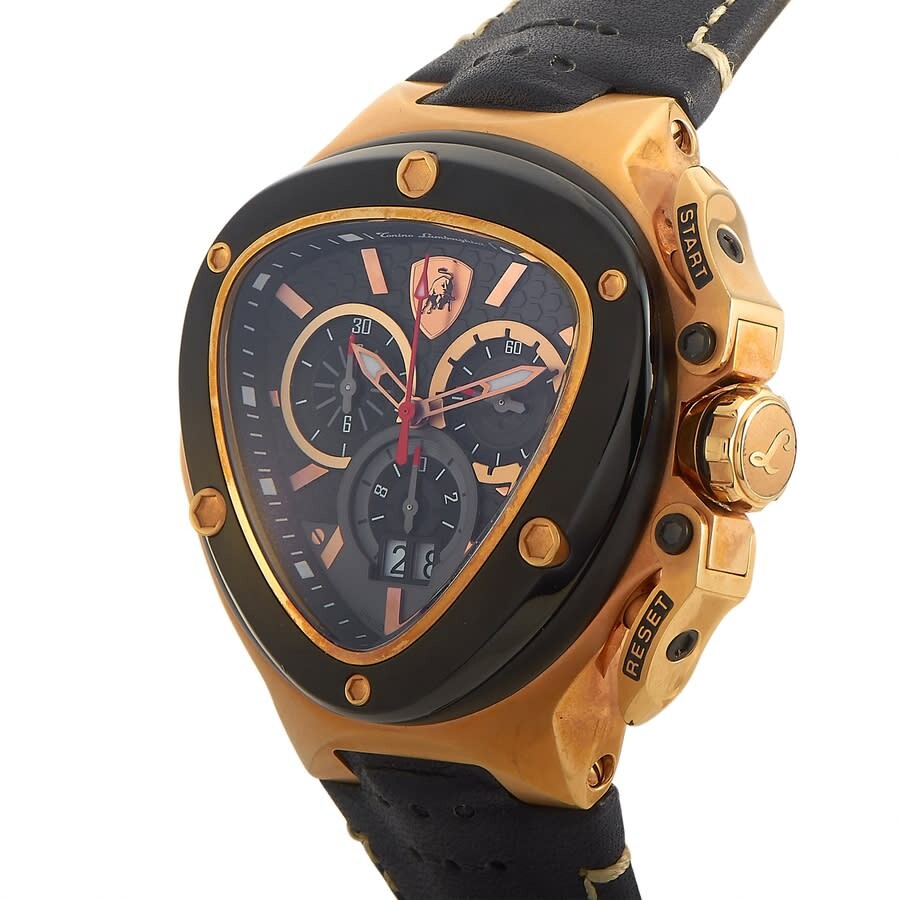 Tonino Lamborghini Spyder Chronograph Quartz Black Dial Men's Watch ...