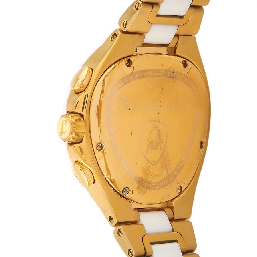 Tonino Lamborghini Spyder Chronograph Quartz Diamond White Dial Ladies ...