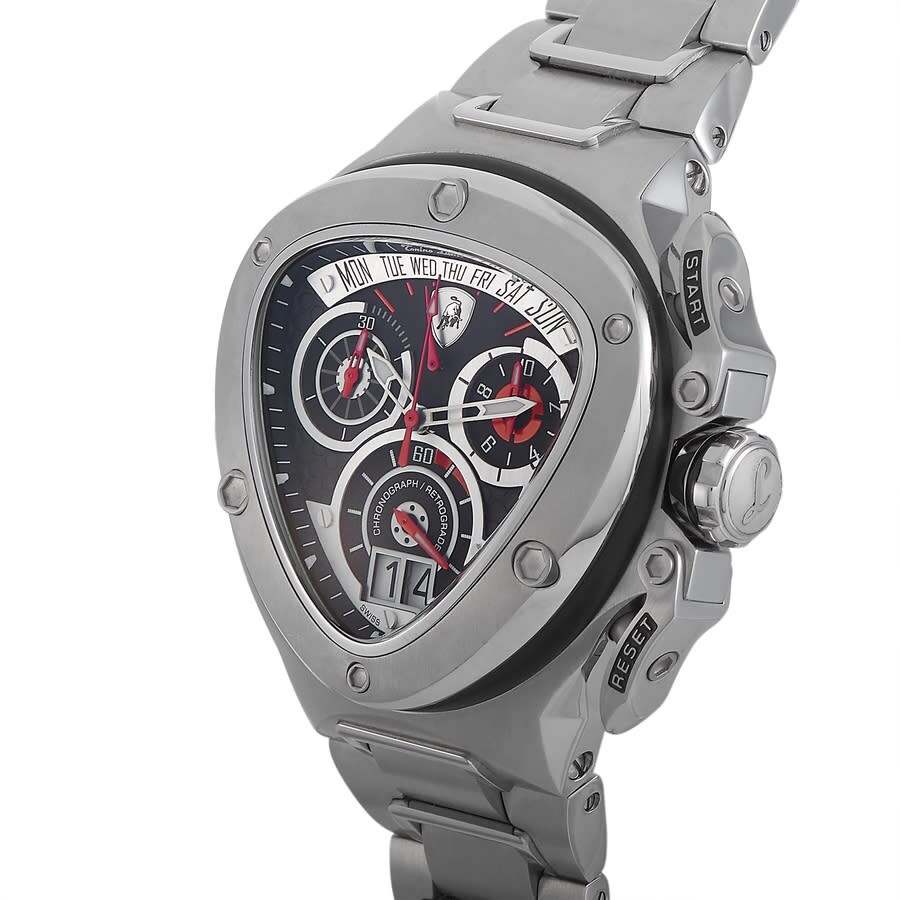Tonino Lamborghini Spyder Quartz Black Dial Men's Watch SW3007 ...