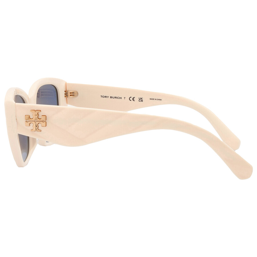 Tory Burch Dark Blue Rectangular Ladies Sunglasses TY7196U 119280 53 ...