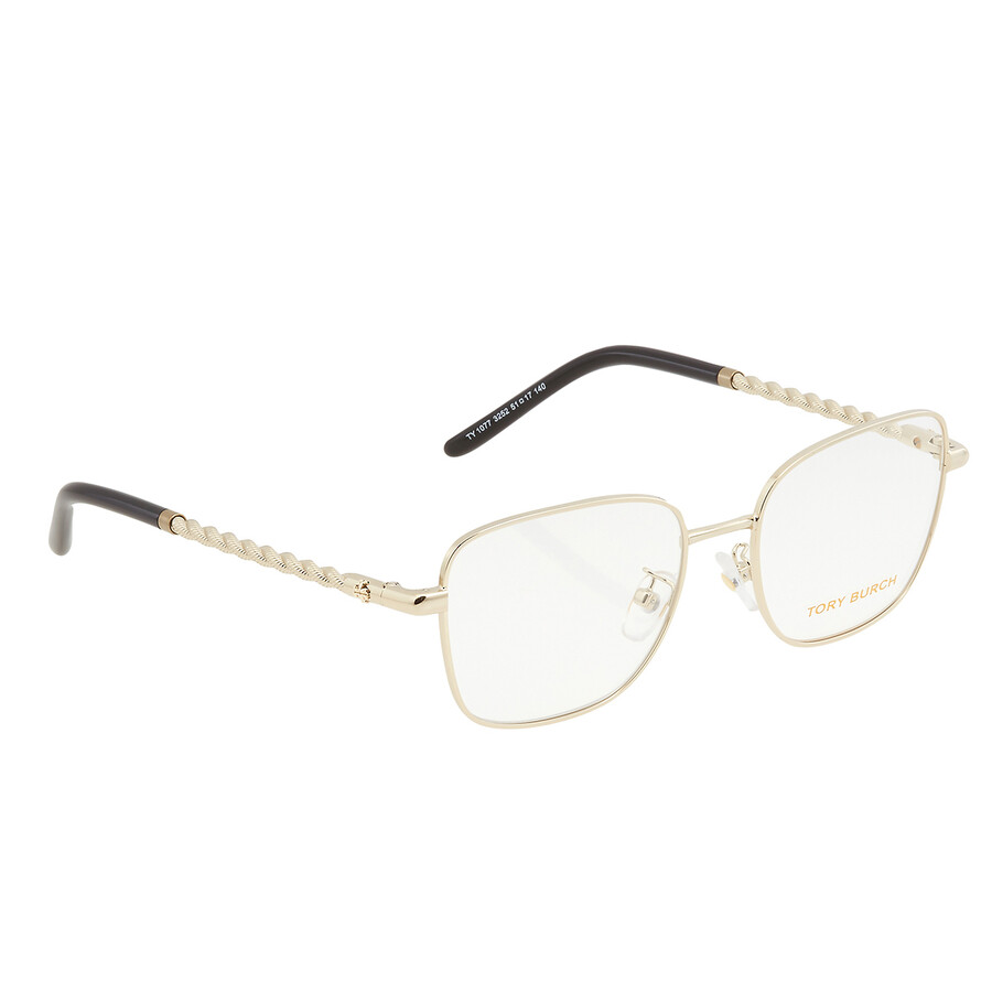 Tory Burch Demo Square Ladies Eyeglasses TY1077 3252 51 725125389884 ...
