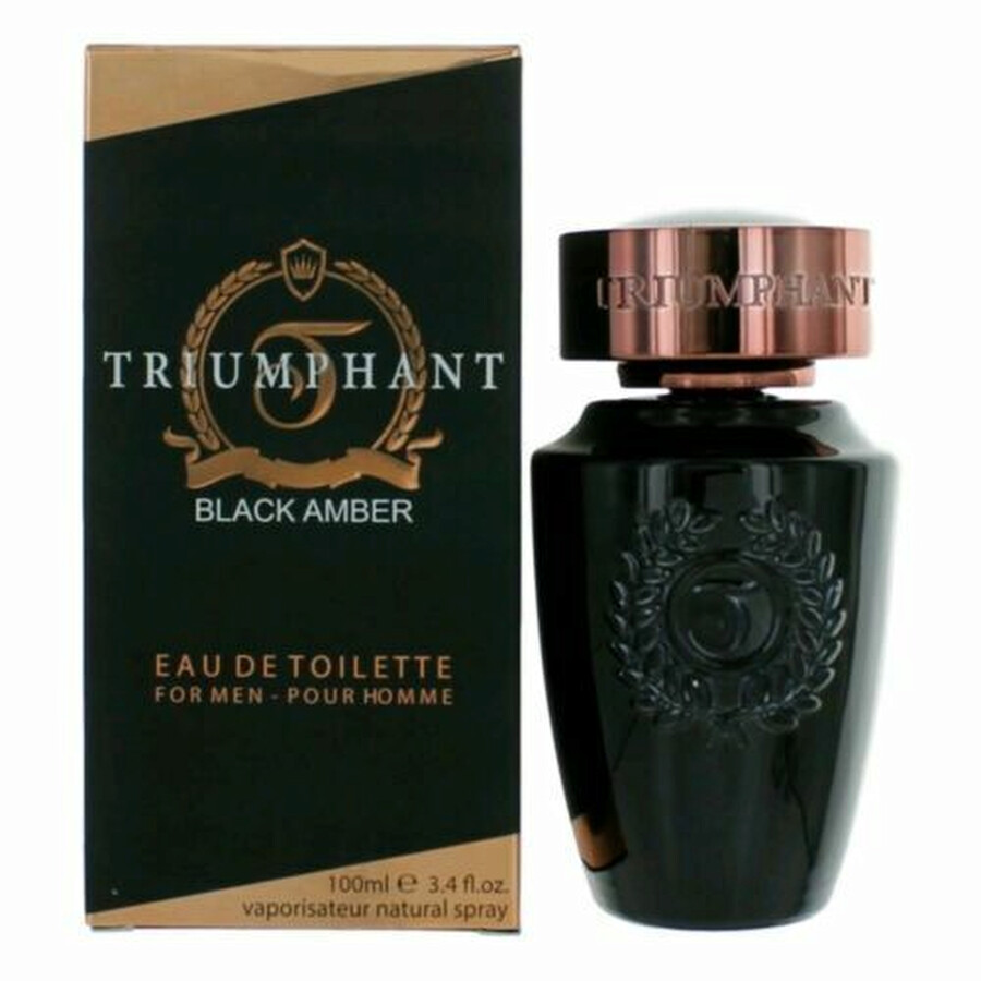 Triumphant Men's Black Amber EDT Spray 3.4 oz Fragrances 875990002248 - Fragrances & Beauty ...