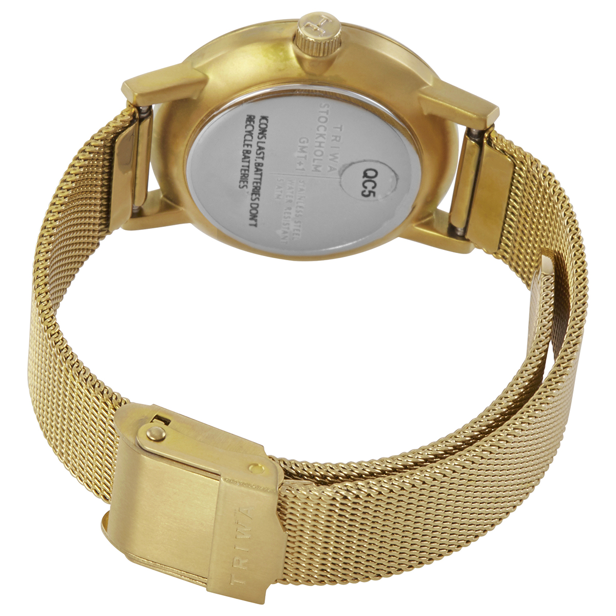 Triwa Elva Gold Quartz Pearl White Dial Ladies Watch ELST103EM021313 ...