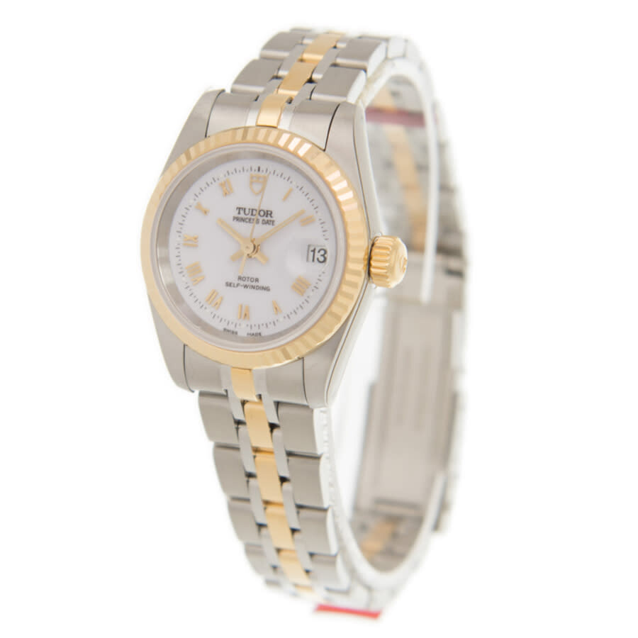 Tudor Princess Date Automatic White Dial Ladies Watch 92413-62433-WTRN ...