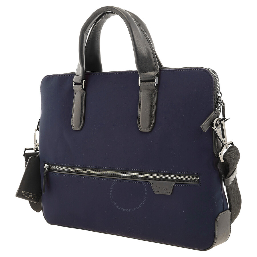 Tumi Harrison Navy Tower Portfolio Briefcase 6602016NVY 0742315603179 ...