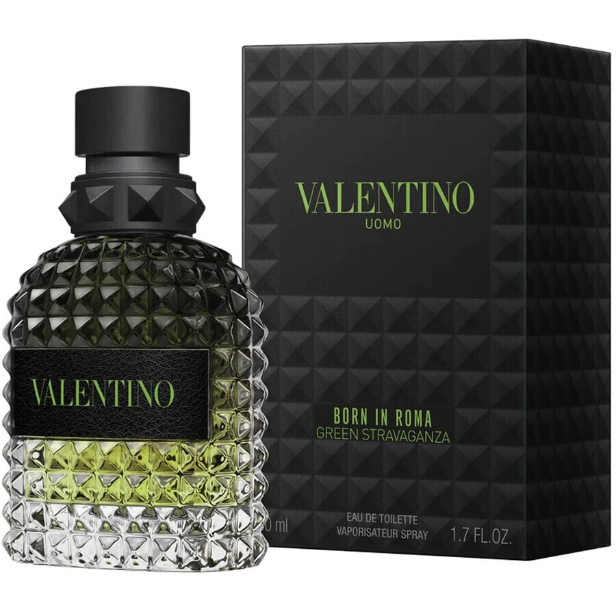 Valentino Garavani Men's Born in Roma Green Stravaganza EDT Spray 1.7 ...