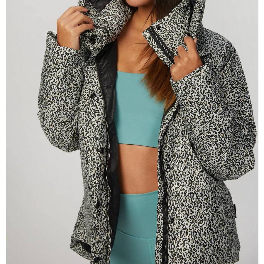 Varley Ladies Carmeline Jacket Micro Abstract Leopard, Size Xs 67589 ...