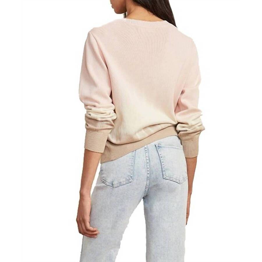 Veronica Beard Ladies Nikasha Pullover Ombre Pink/Ivory/Khaki Tie Dye ...