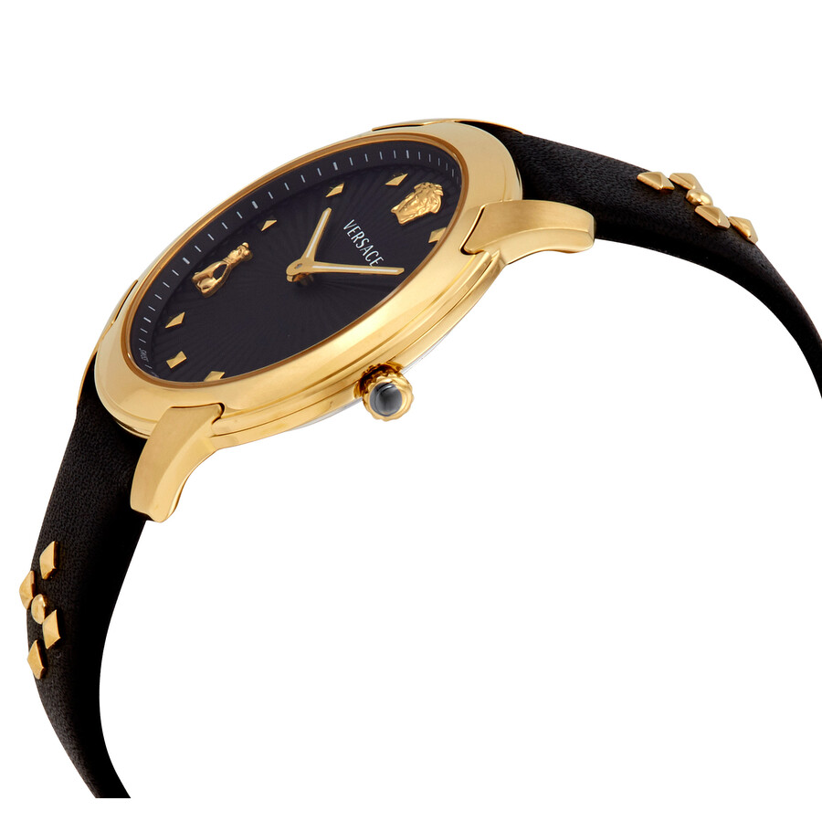 Versace Audrey Quartz Black Dial Ladies Watch VELR00319 7630030544378 ...