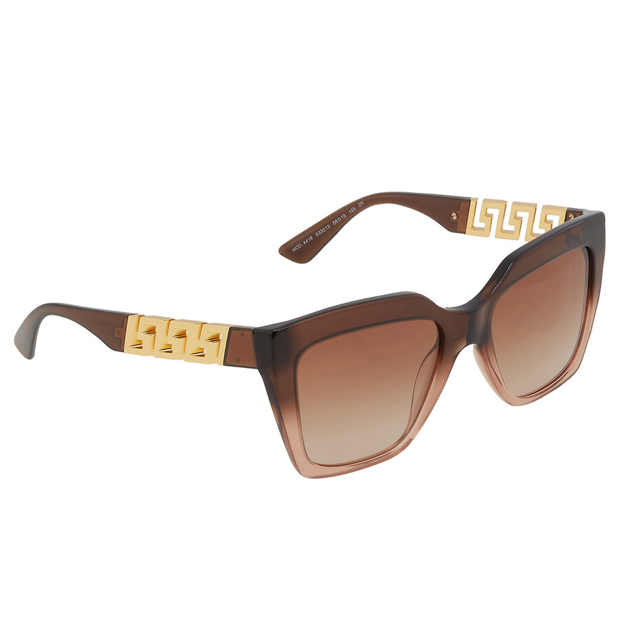 Versace Brown Gradient Square Ladies Sunglasses VE4418 533213 56 ...