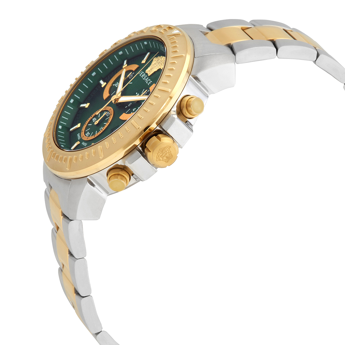 Versace Chronograph Quartz Green Dial Men's Watch VE2E00421 ...