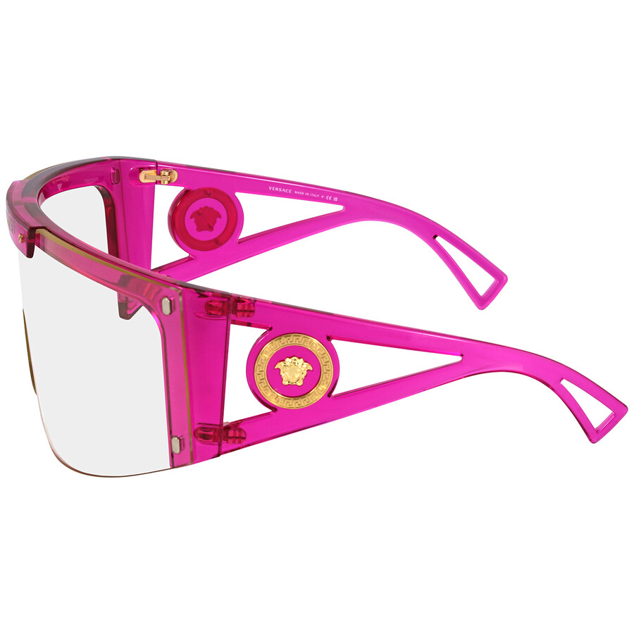 Versace Clear Oversized Ladies Sunglasses VE4393 53341W 46 8056597381321 - Sunglasses, Versace ...