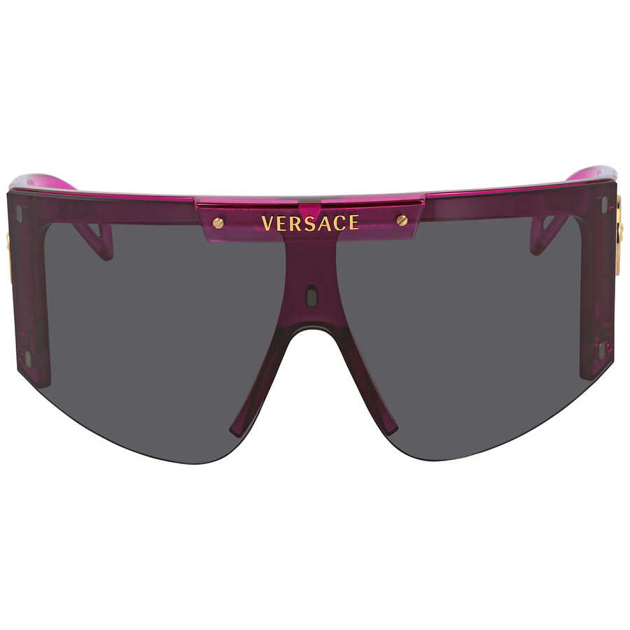Versace Clear Oversized Ladies Sunglasses VE4393 53341W 46 8056597381321 - Sunglasses, Versace ...