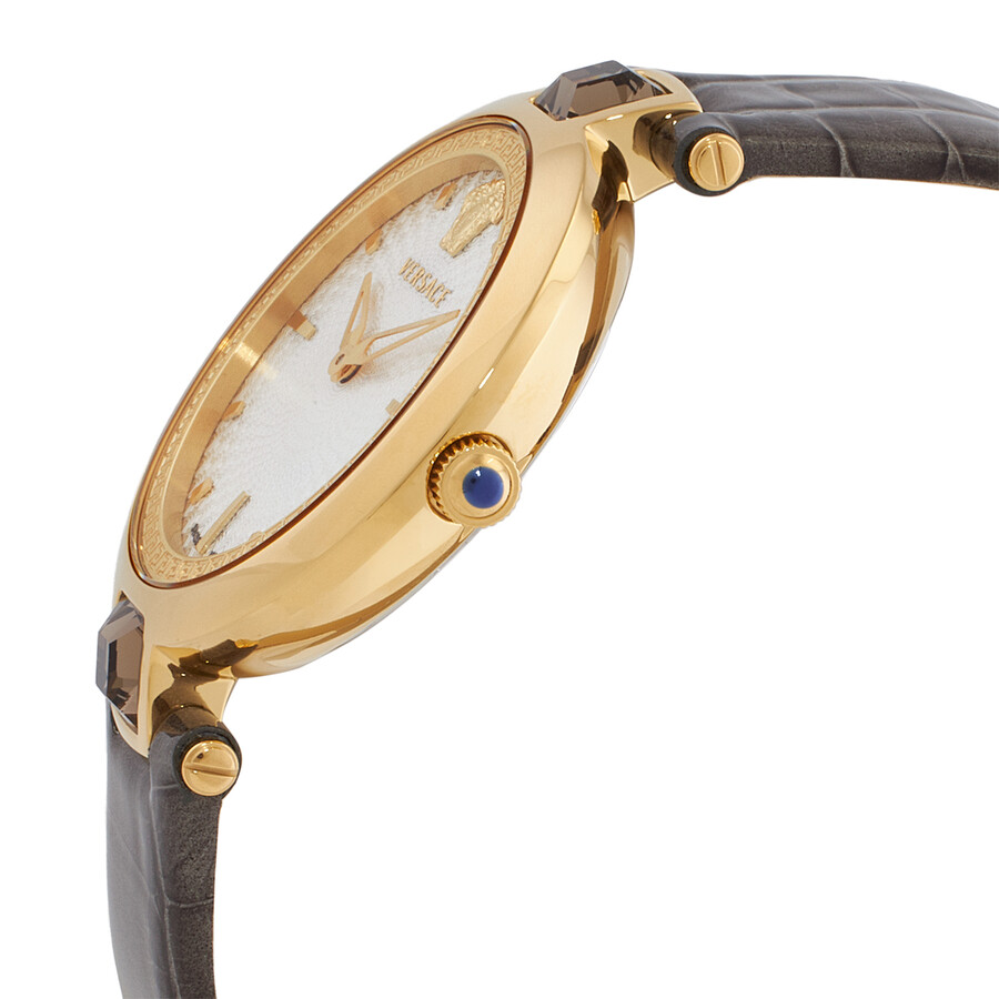 Versace Crystal Gleam Quartz White Dial Ladies Watch VAN06 0016 ...