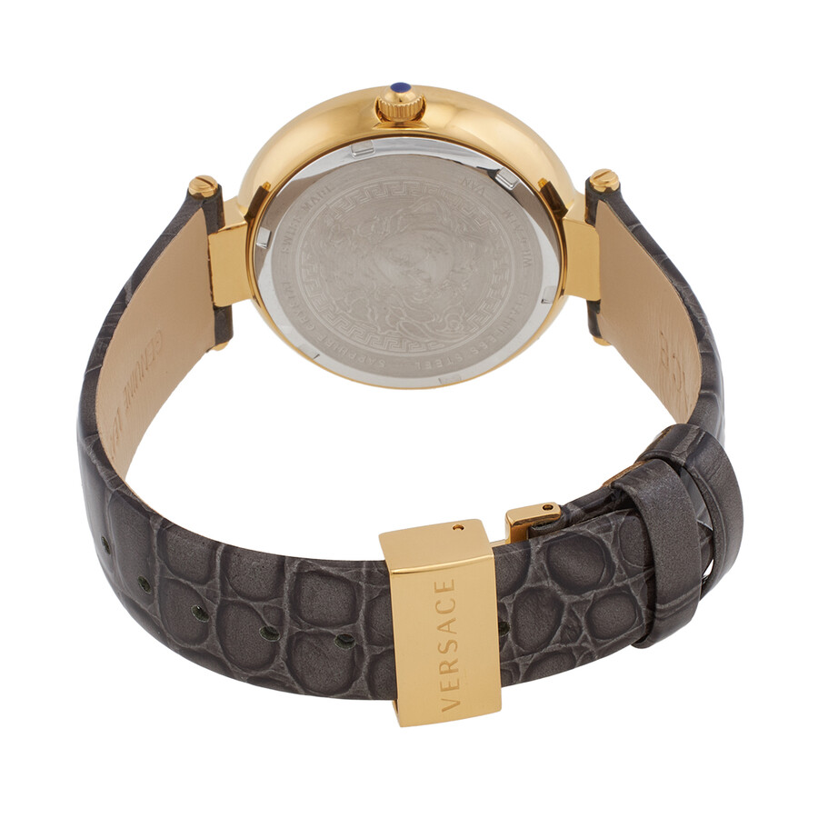 Versace Crystal Gleam Quartz White Dial Ladies Watch VAN06 0016 ...