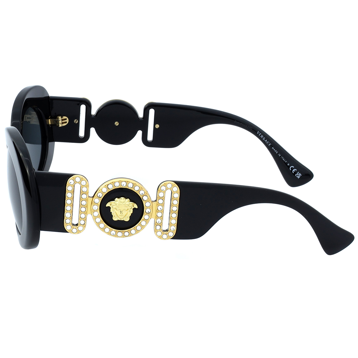Versace Dark Gray Oval Ladies Sunglasses VE4426BU GB1/87 54 ...
