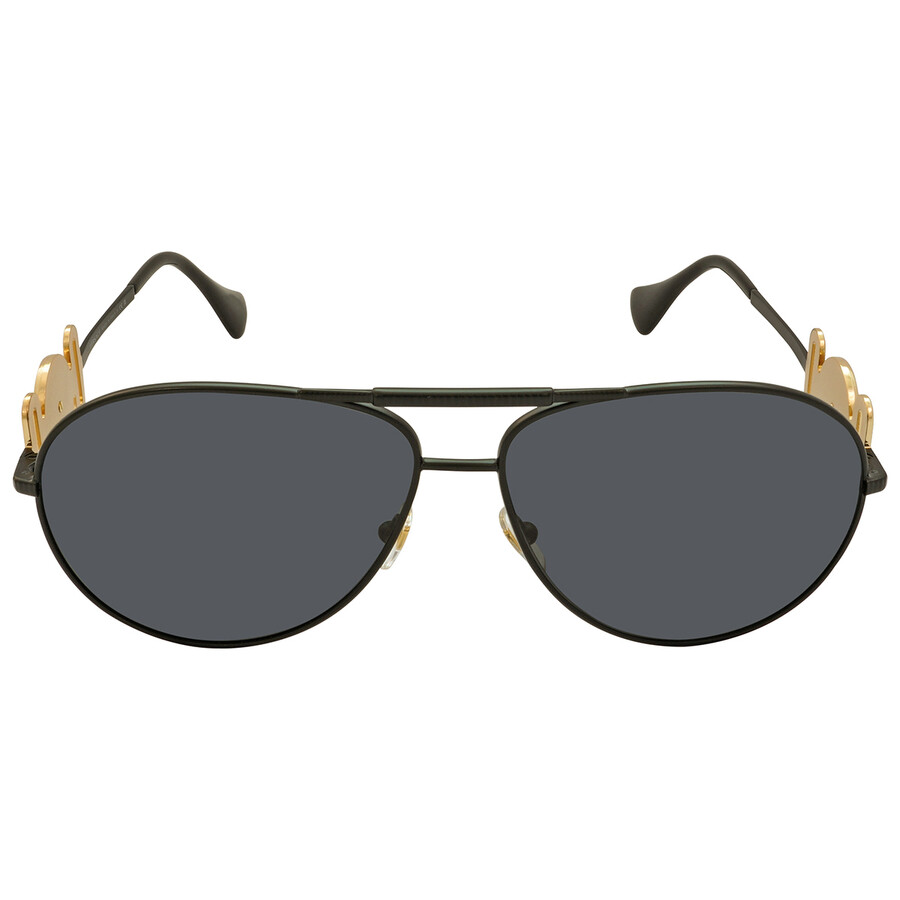 Versace Dark Gray Pilot Unisex Sunglasses 0VE2249 12618765 VE2249 ...