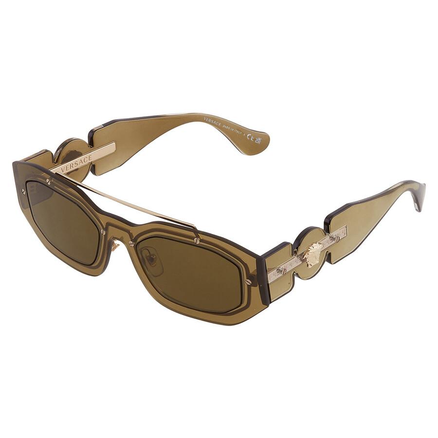 Versace Dark Green Irregular Unisex Sunglasses VE2235 125271 51 ...
