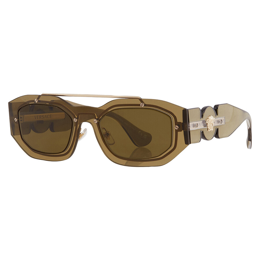 Versace Dark Green Irregular Unisex Sunglasses VE2235 125271 51 ...