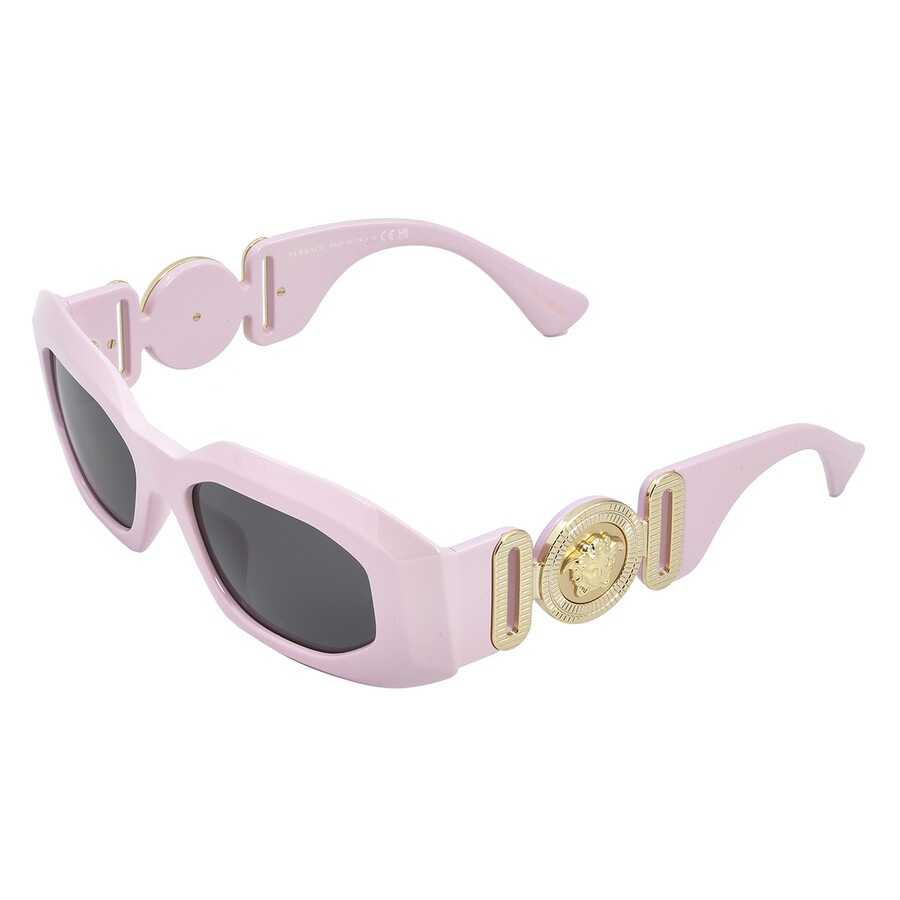 Versace Dark Grey Irregular Men's Sunglasses VE4425U 544087 54 ...