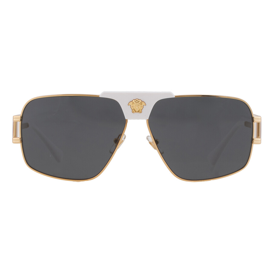 Versace Dark Grey Navigator Men's Sunglasses VE2251 147187 63 ...