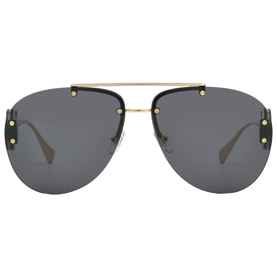 Versace Dark Grey Oversized Ladies Sunglasses VE2250 100287 63 ...