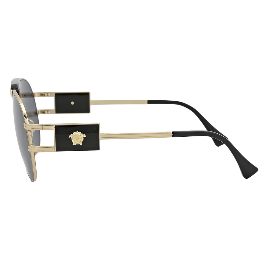 Versace Dark Grey Pilot Men's Sunglasses VE2252 100287 63 8056597729970 ...