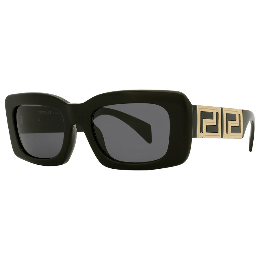 Versace Dark Grey Rectangular Ladies Sunglasses VE4444U GB1/87 54 ...