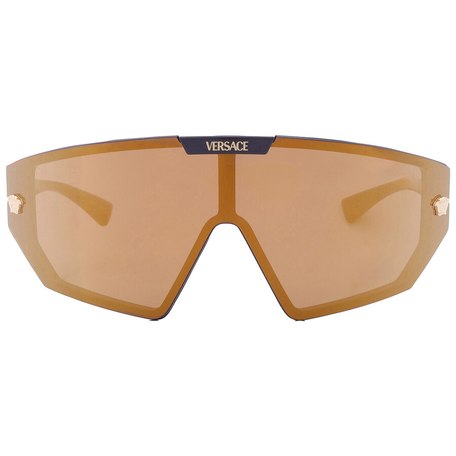 Versace Dark Grey Shield Unisex Sunglasses VE4461 GB1/87 47 ...