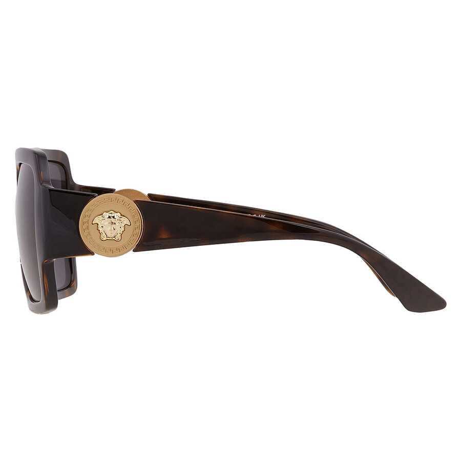 Versace Dark Grey Square Ladies Sunglasses VE4453 108/87 56 ...