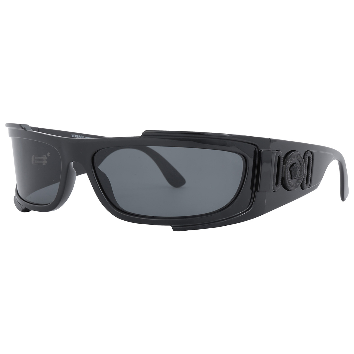Versace Dark Grey Wrap Men's Sunglasses VE4446 GB1/87 67 8056597849005 ...