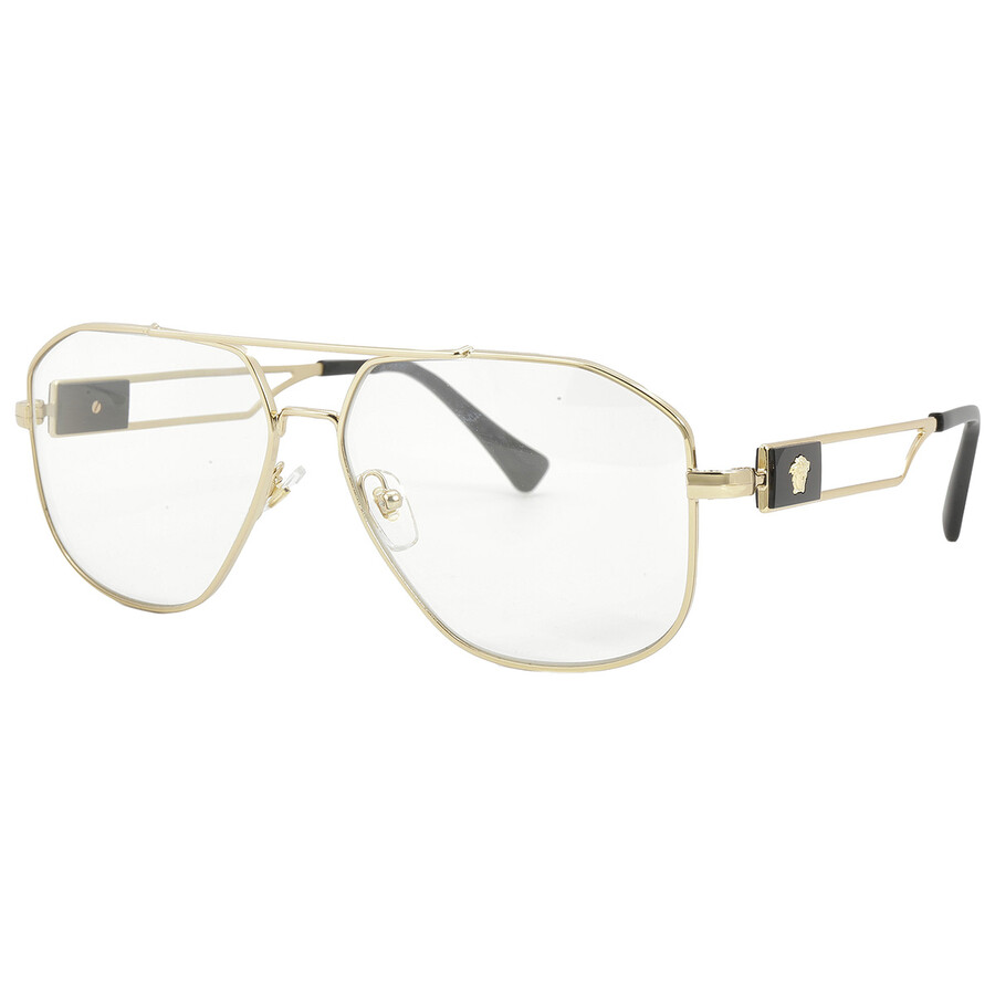 Versace Demo Aviator Men's Eyeglasses VE1287 1002 57 VE1287 1002 57 ...