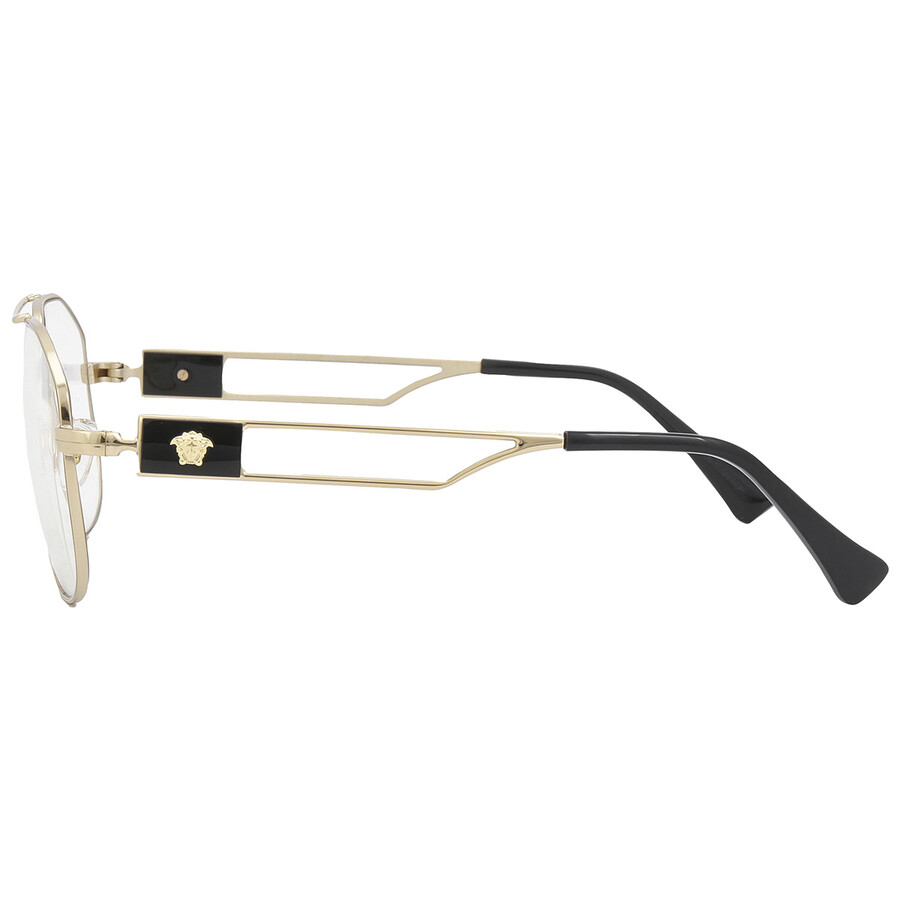 Versace Demo Aviator Men's Eyeglasses VE1287 1002 57 VE1287 1002 57 ...