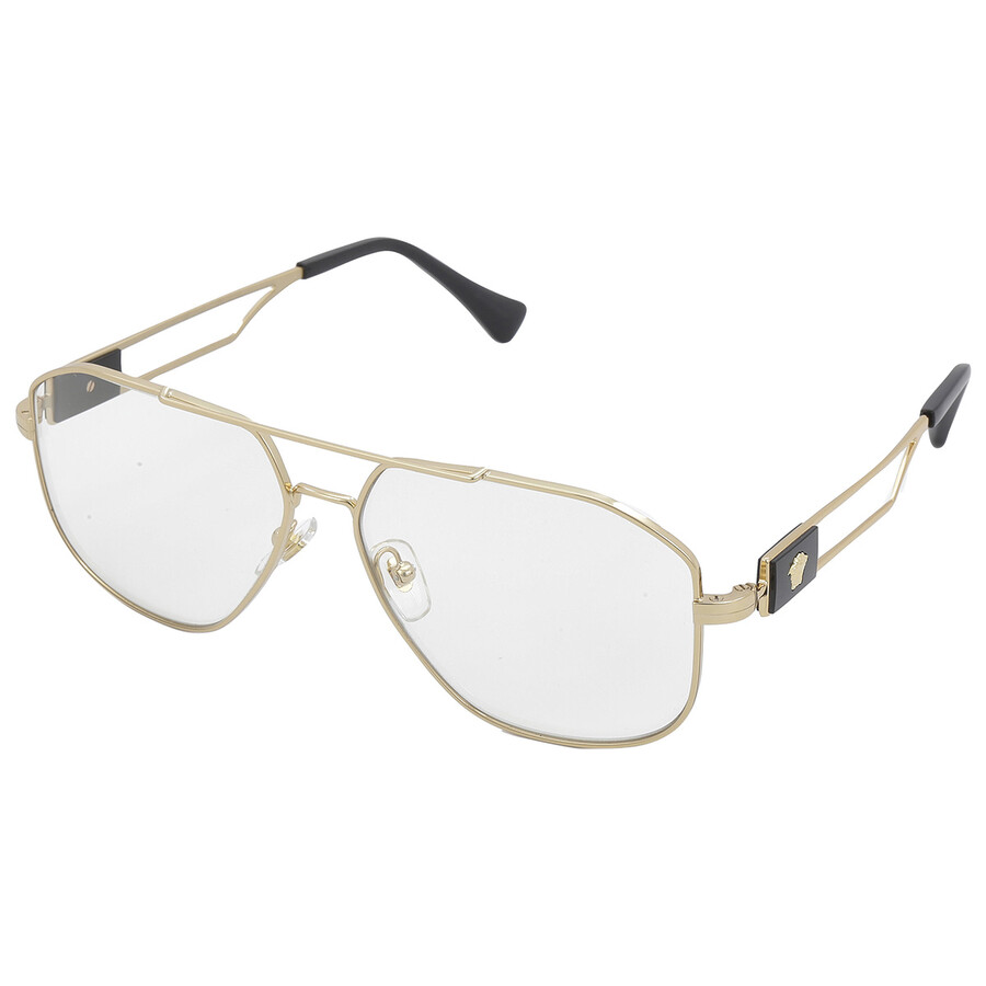 Versace Demo Aviator Men's Eyeglasses VE1287 1002 57 VE1287 1002 57 ...